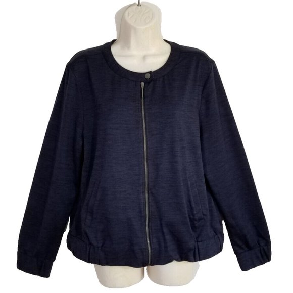 H by Halston | Jackets & Coats | H By Halston Bomber Jacket 577em ...